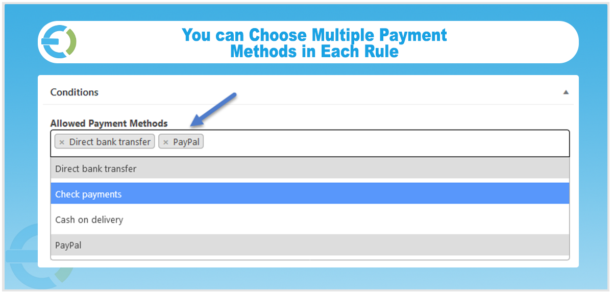 WooCommerce Conditional Payment Gateway Per Product, User Role & More by extendons